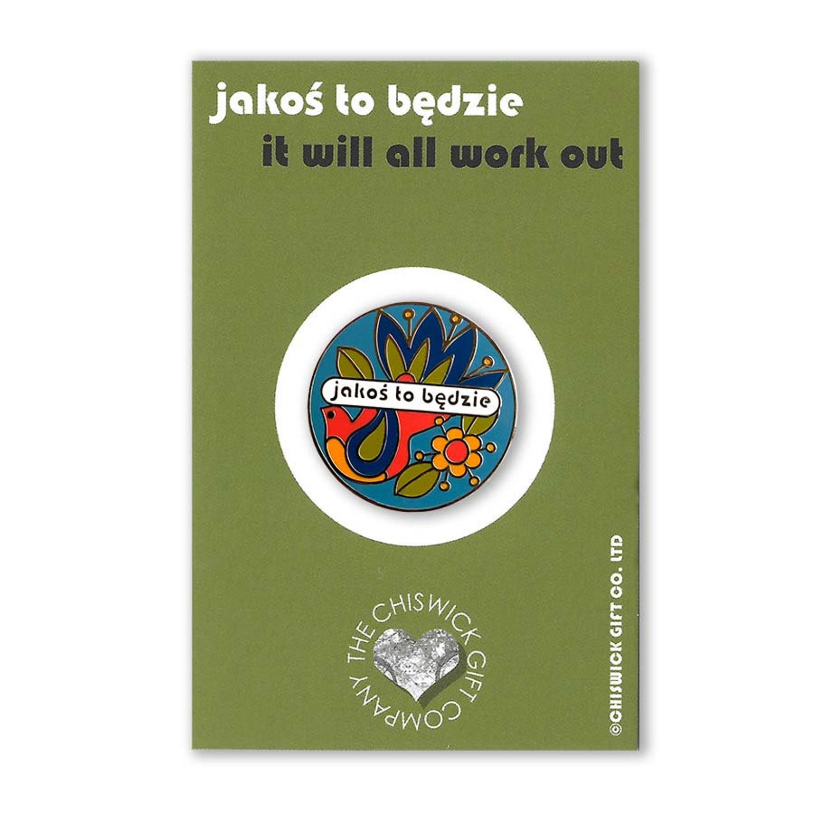 It Will All Work Out Polish Enamel Pin | Jakoś to Będzie Motivational ...