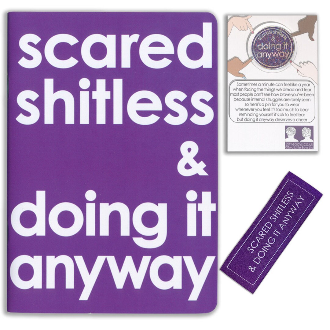 Scared Shitless & Doing It Anyway Gift Set - Etsy