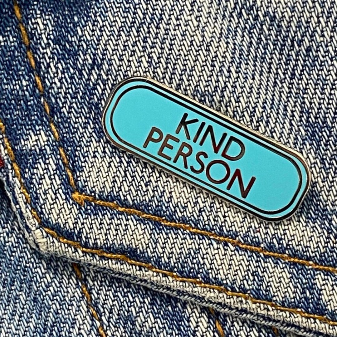 I Am A Kind Person Enamel Pin, Badge, Brooch | Best Gift for Carer ...