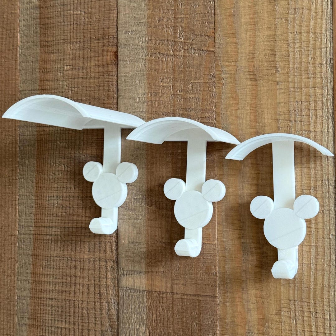 Disney Mickey Themed Ear and Bag Wall Hanger With Hook (3D Printed) - Etsy