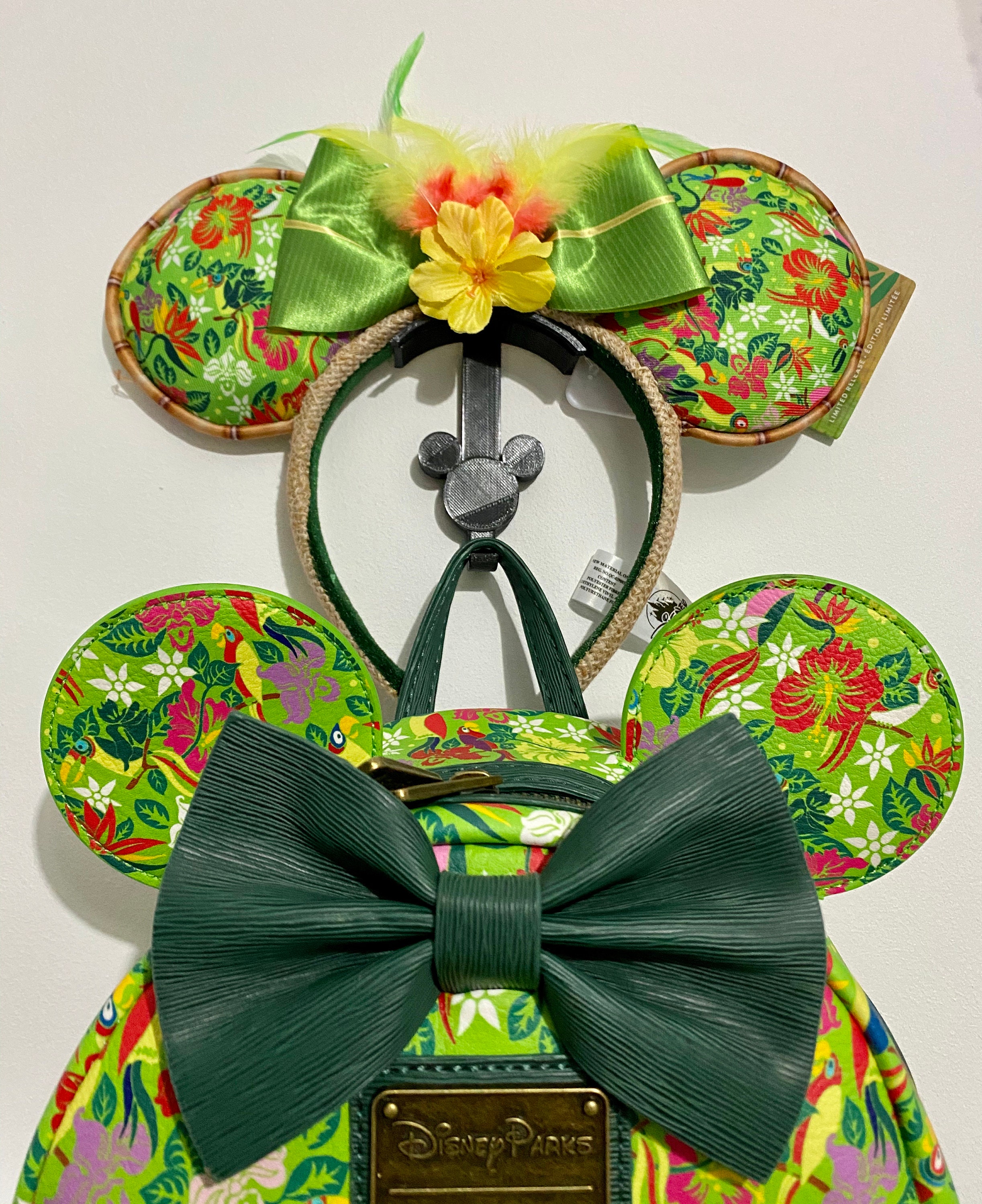 Set OF 5 Disney Mickey Ear and Bag Wall Hanger With Hook 3D | Etsy