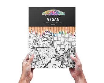 Vegan Coloring Book - Etsy
