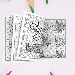 Weed Adult Coloring Book Digital Download / Printable PDF | Etsy