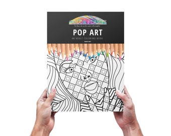 Pop Art Coloring Book | Etsy