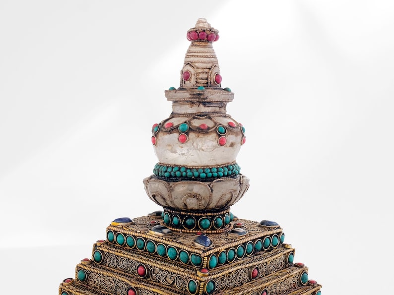 Stupa, Chorten, Symbol of the Buddhist Universe. Crystal Chaitya and ...