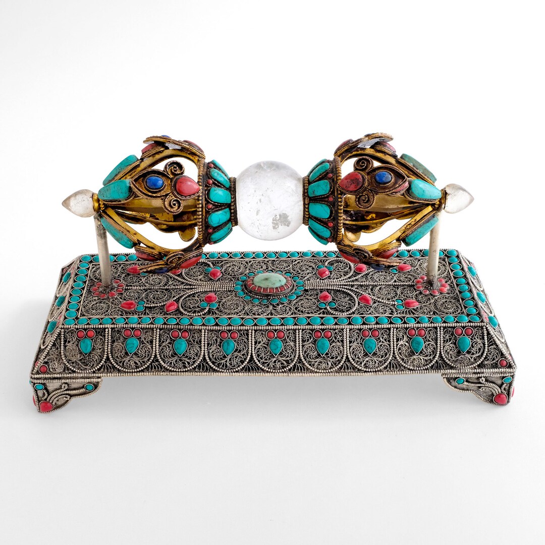 Vajra dorje With Stand. Symbol of Enlightenment and Powerful Tool for ...