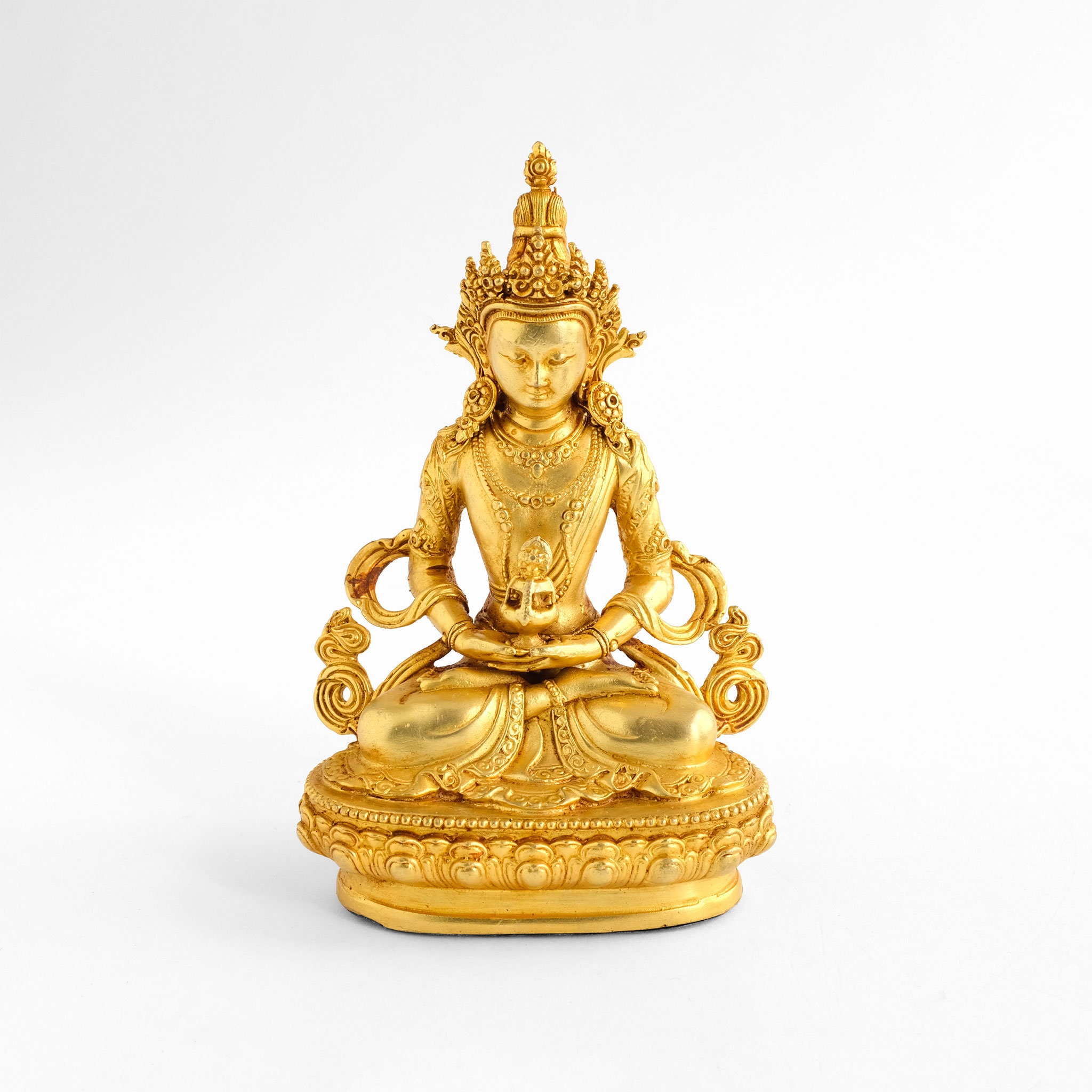 Small Amitayus Statue. Aparmita is the Bodhisattva of Longevity, His ...