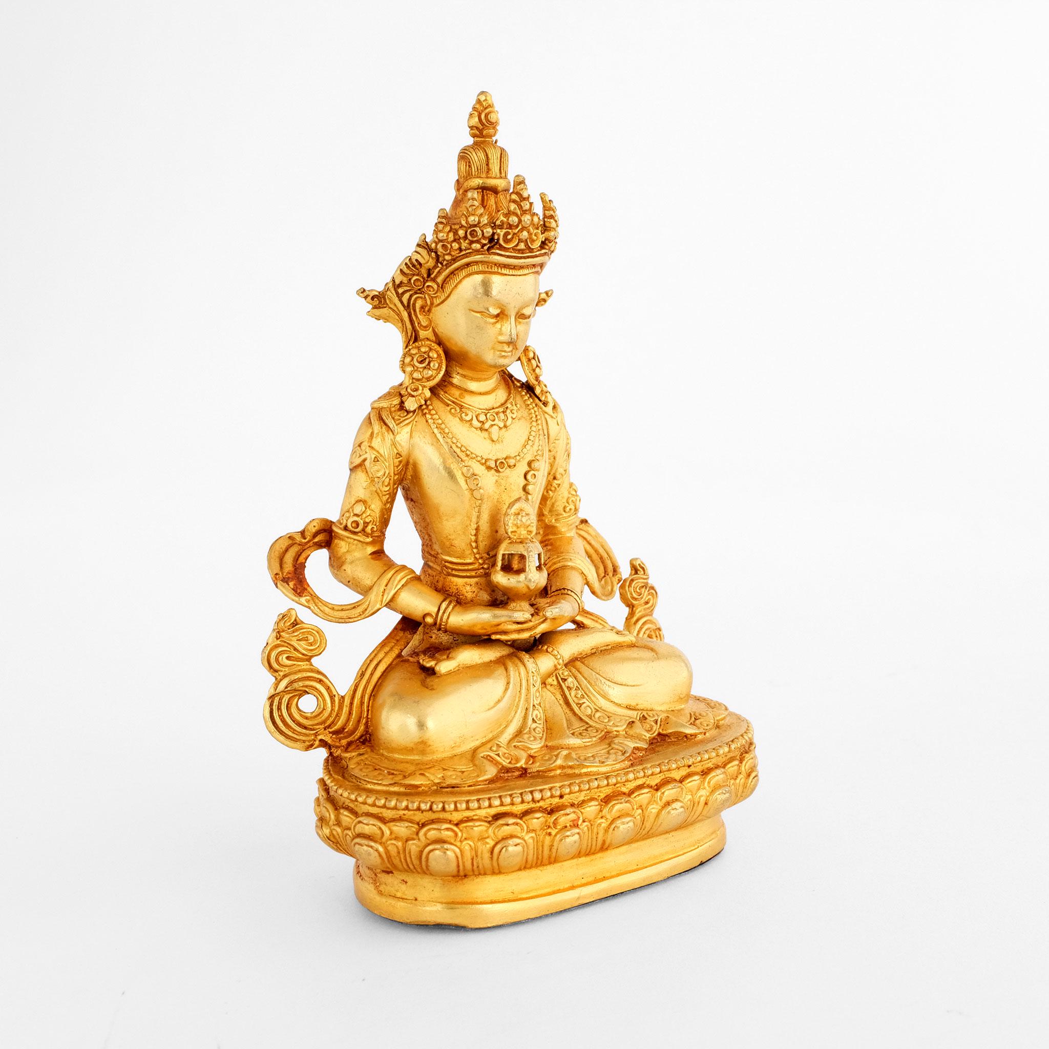 Small Amitayus Statue. Aparmita is the Bodhisattva of Longevity, His ...