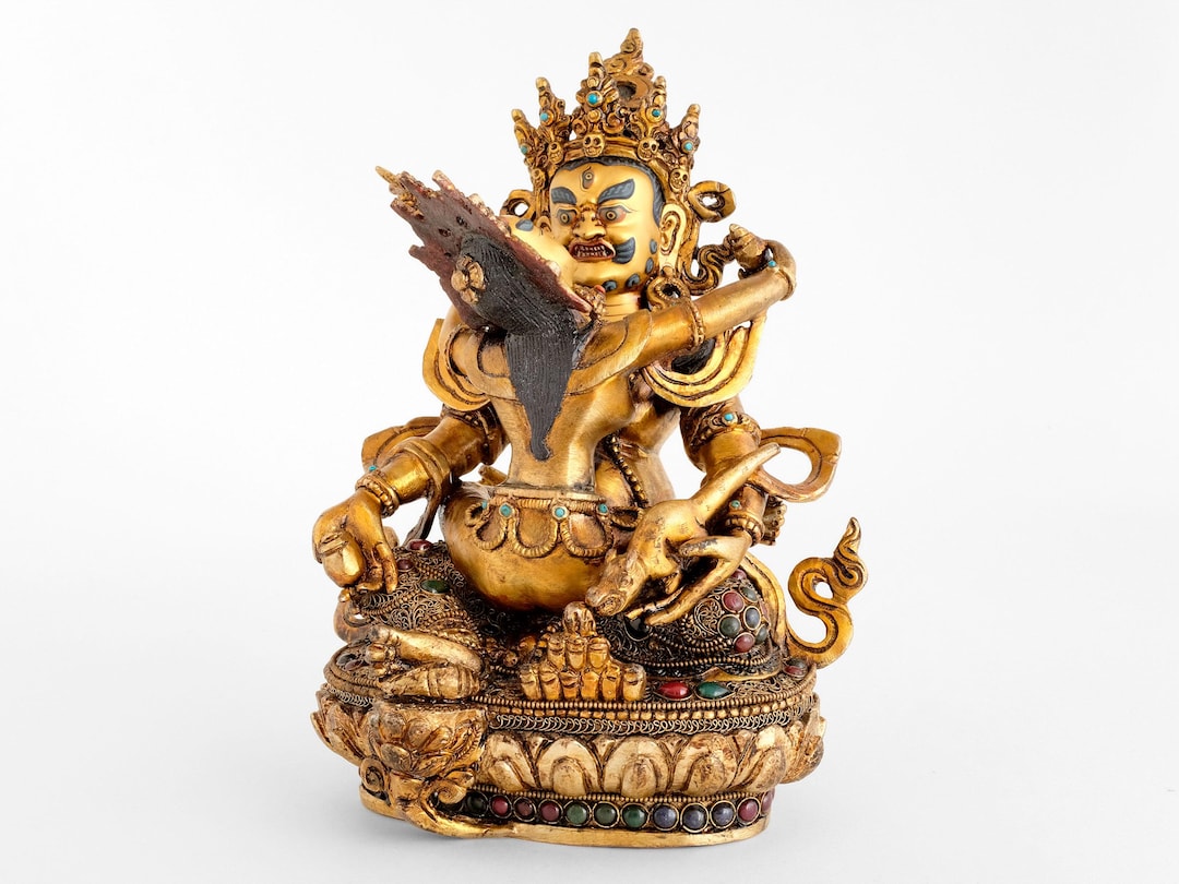 Jambhala Statue in Yab Yum. the God of Wealth and Charity With His ...