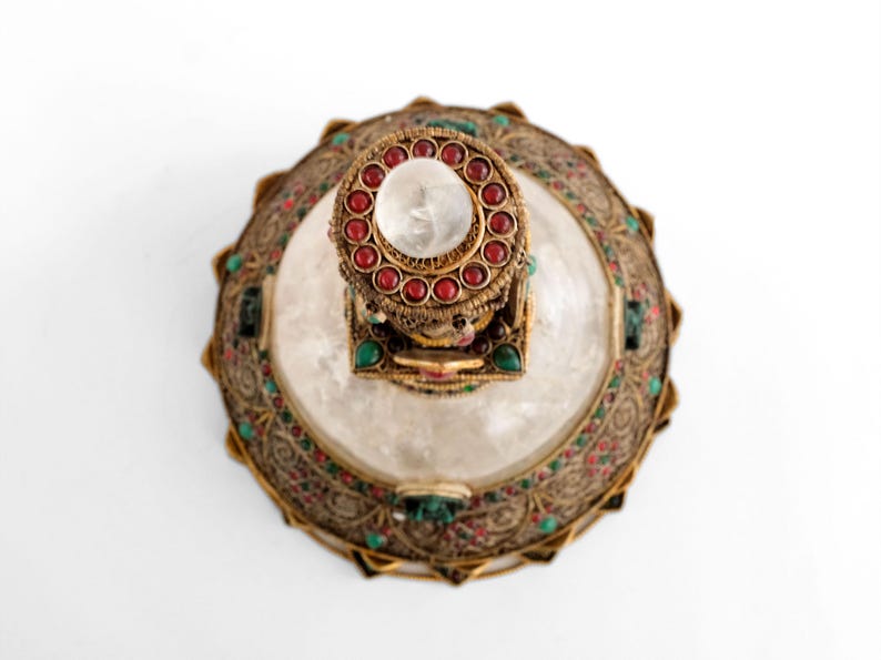 Stupa (chorten) – Buddhist Ritual Object With Filigree (13") - Etsy