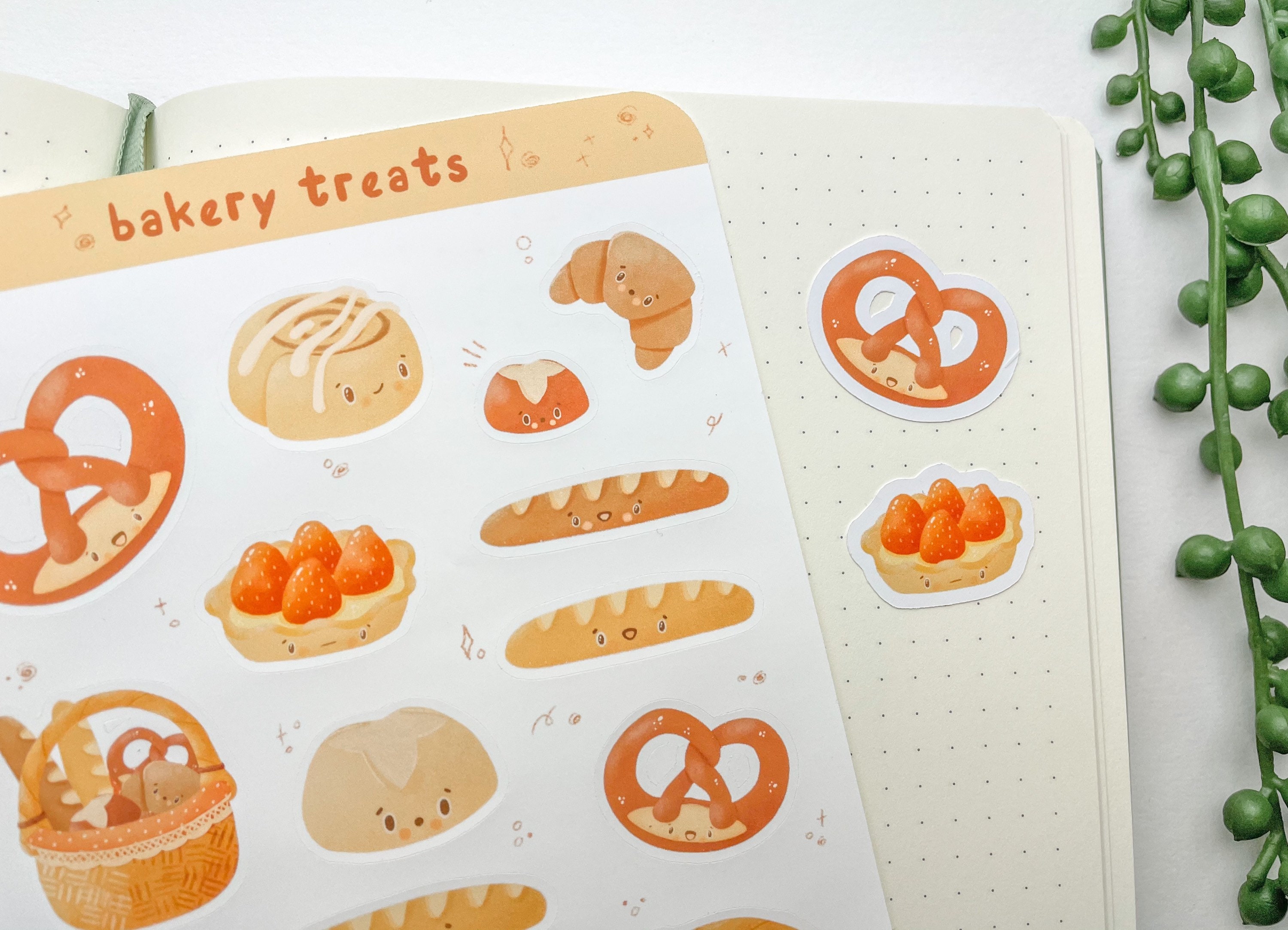 Bakery Treats Sticker Sheet Cute Handmade Planner Sticker | Etsy