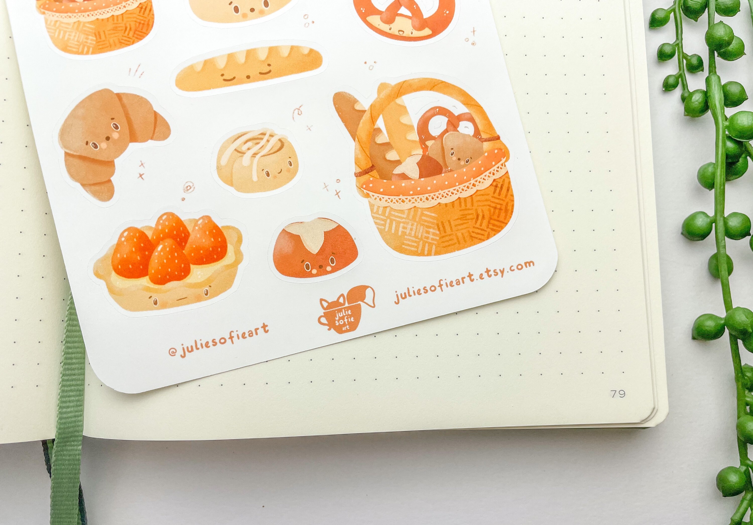 Bakery Treats Sticker Sheet Cute Handmade Planner Sticker | Etsy