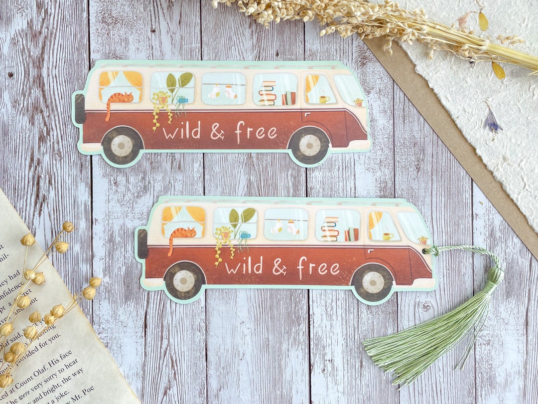 Vintage VW Bus Bookmark Soft Touch Bookmark With Tassel - Etsy