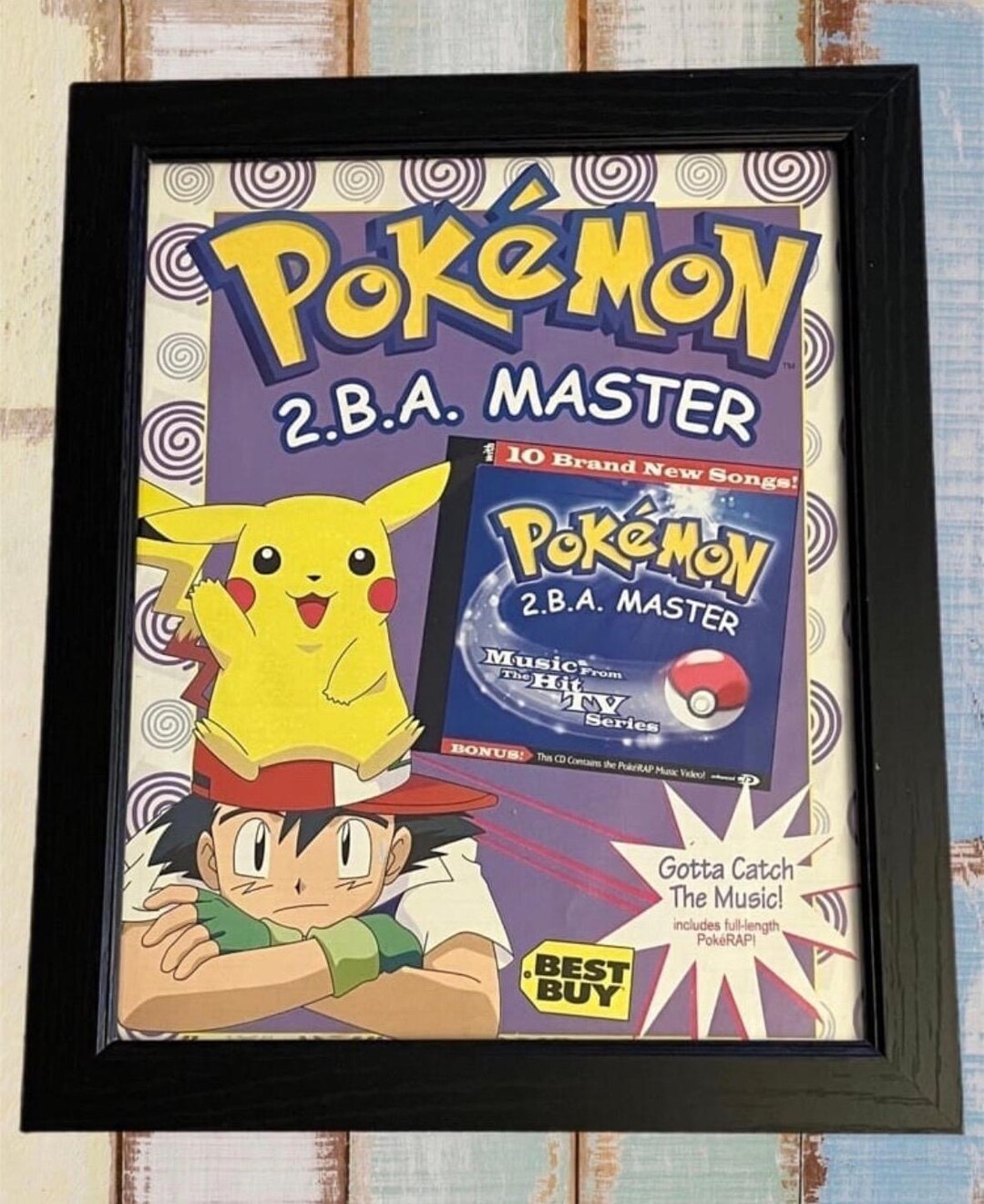 00s Pokemon Vintage Advertisements Ads Ash Pikachu Pallet Town TCG ...