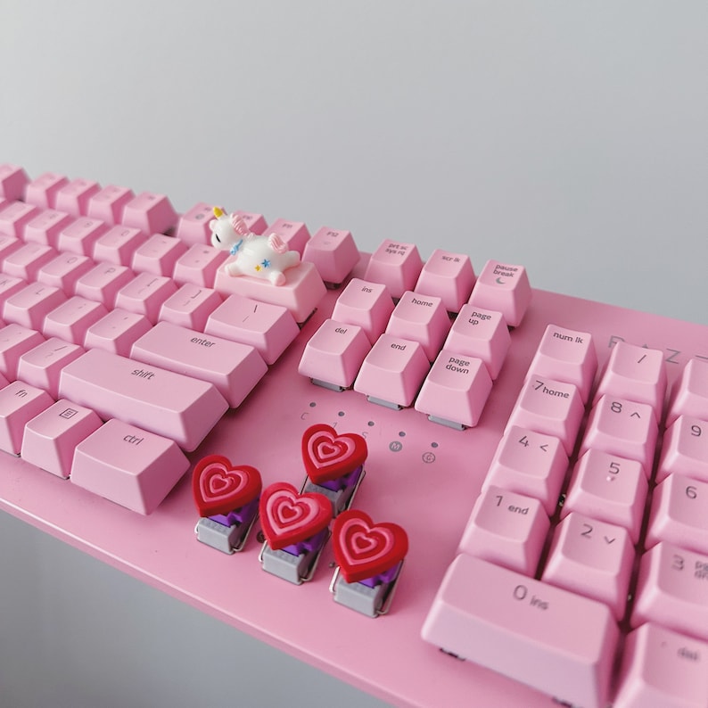 Heart Keycap Cherry MX Mechanical Keyboard/ Cute Gift for - Etsy