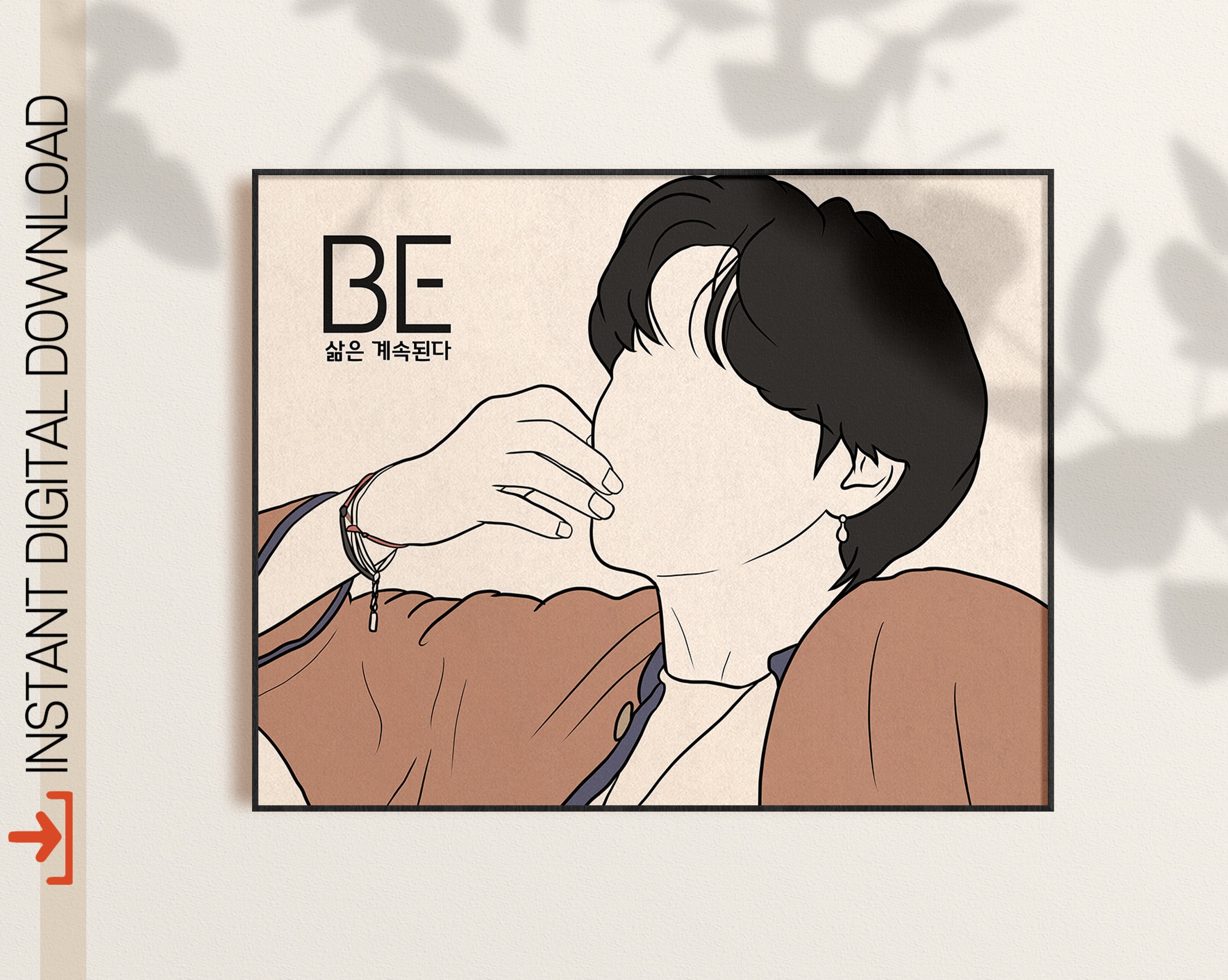 Bts V Life Goes On Poster Bts Wall Art Bts Be Poster Bts Etsy
