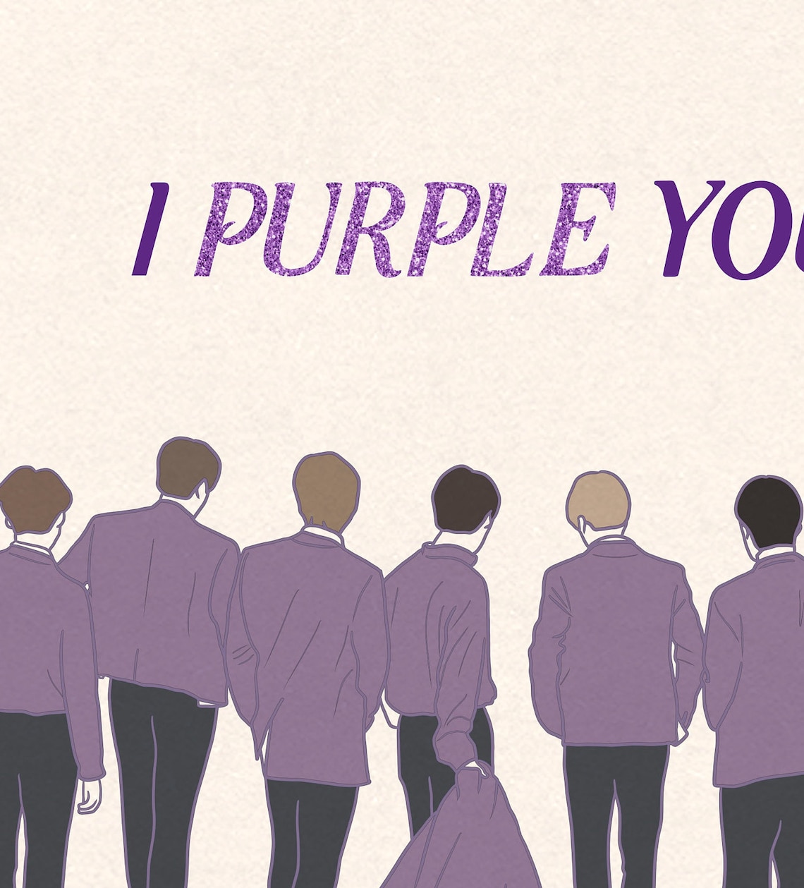 Borahae Poster BTS Wall Art Foil Wall Art BTS Poster | Etsy