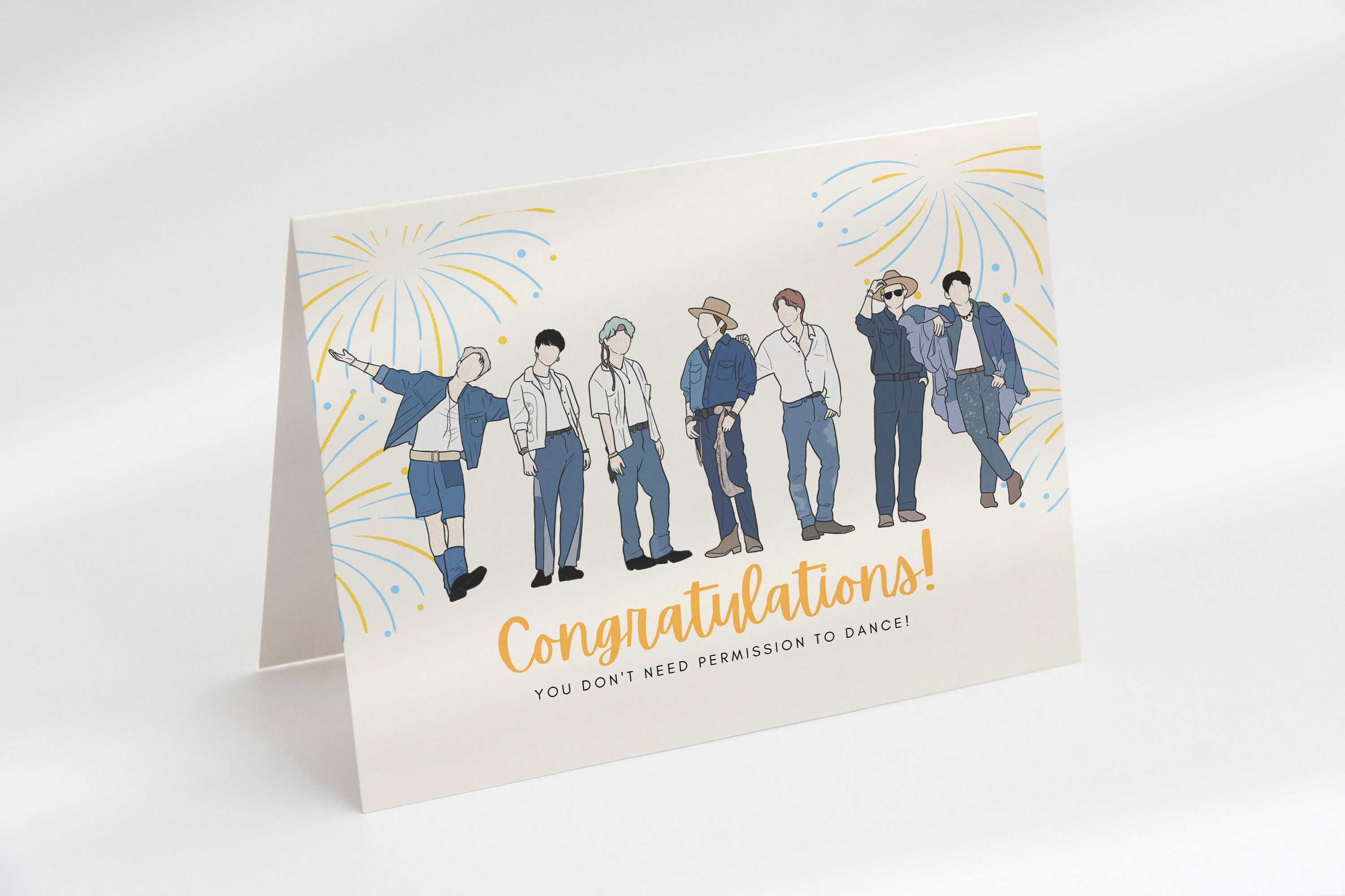 Bts Congratulations Card Permission to Dance BTS Printable | Etsy