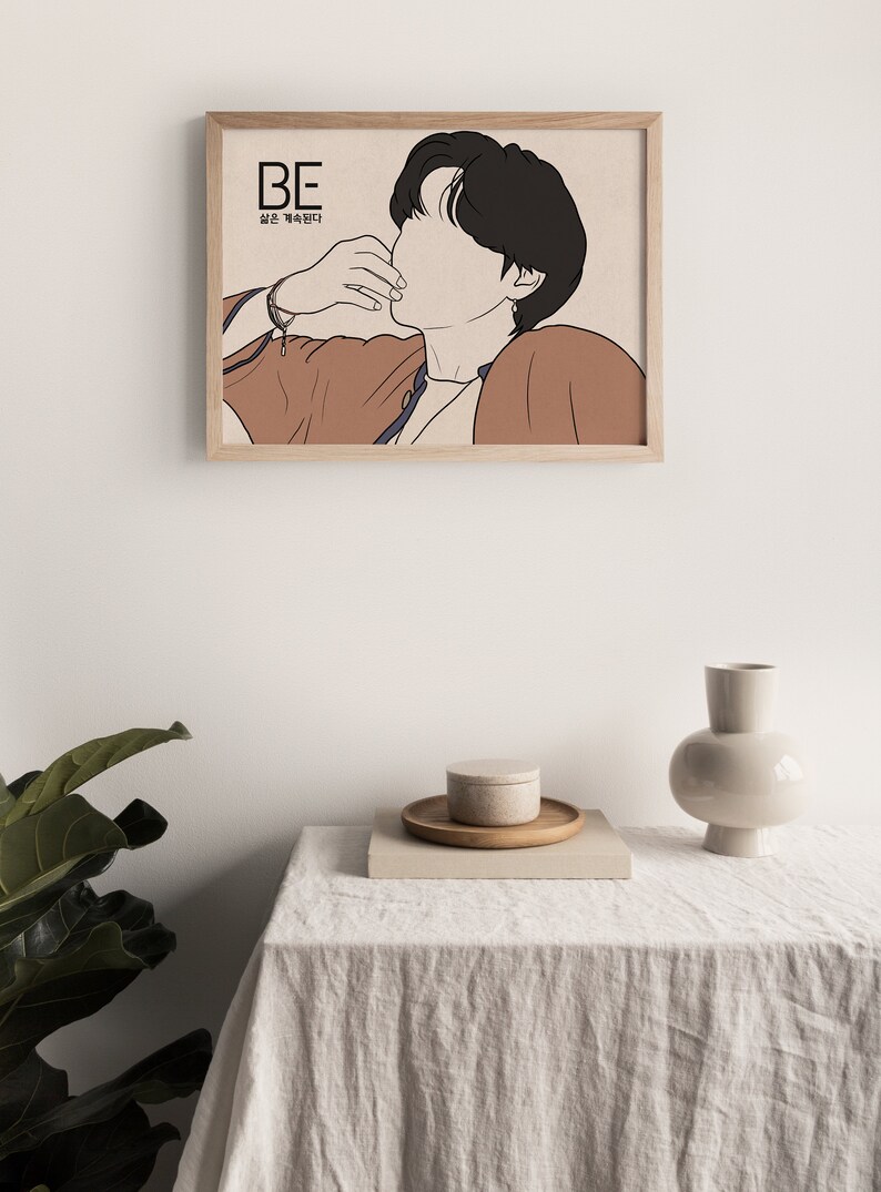 Bts V Life Goes On Poster Bts Wall Art Bts Be Poster Bts Etsy