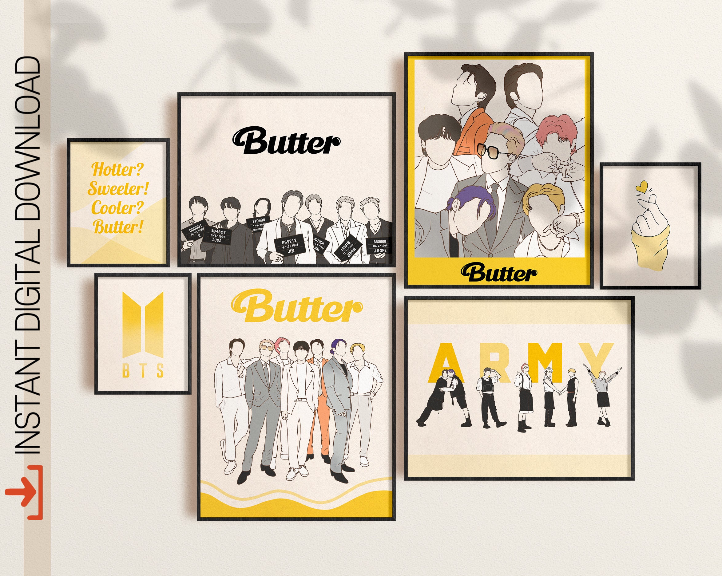 BTS Butter Poster Set Bts Butter Bts Room Decor Bts Wall | Etsy