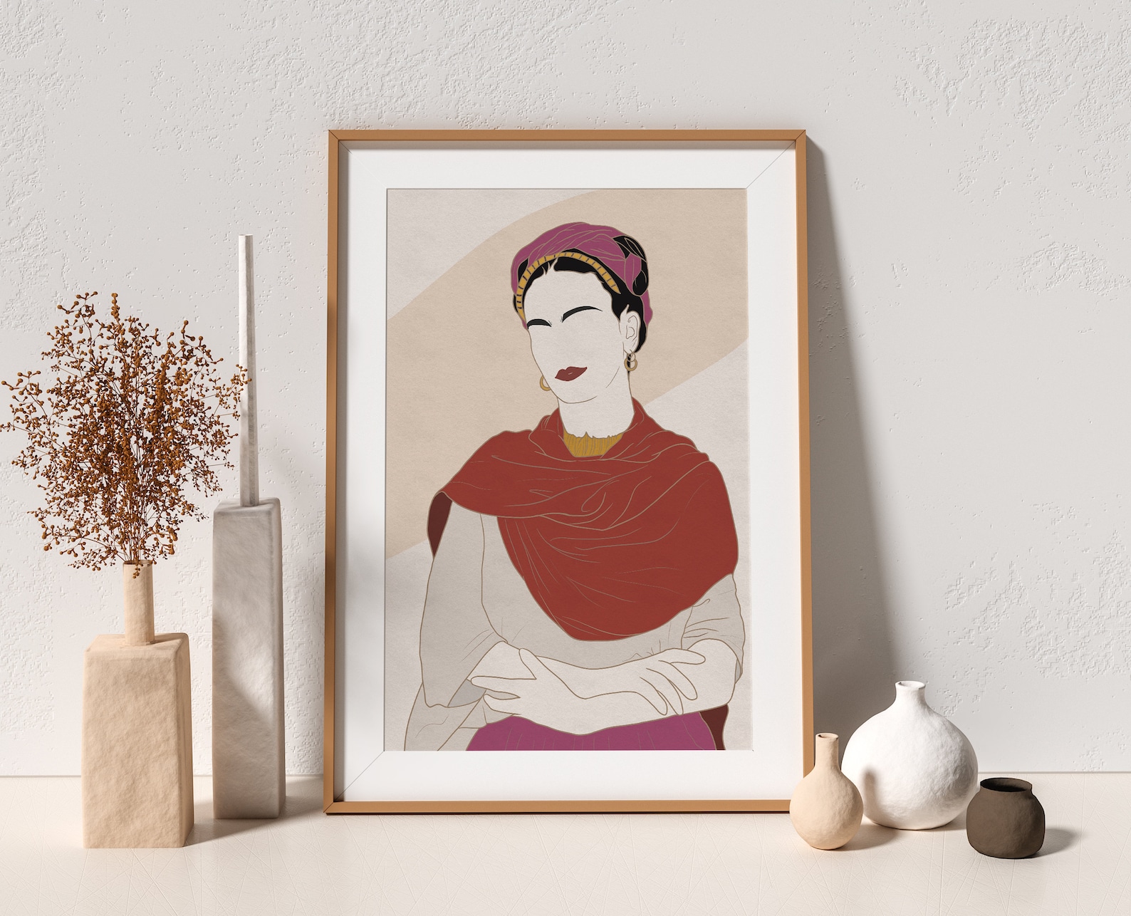 Frida Kahlo Modern Art Poster Bundle Minimalist Feminist | Etsy