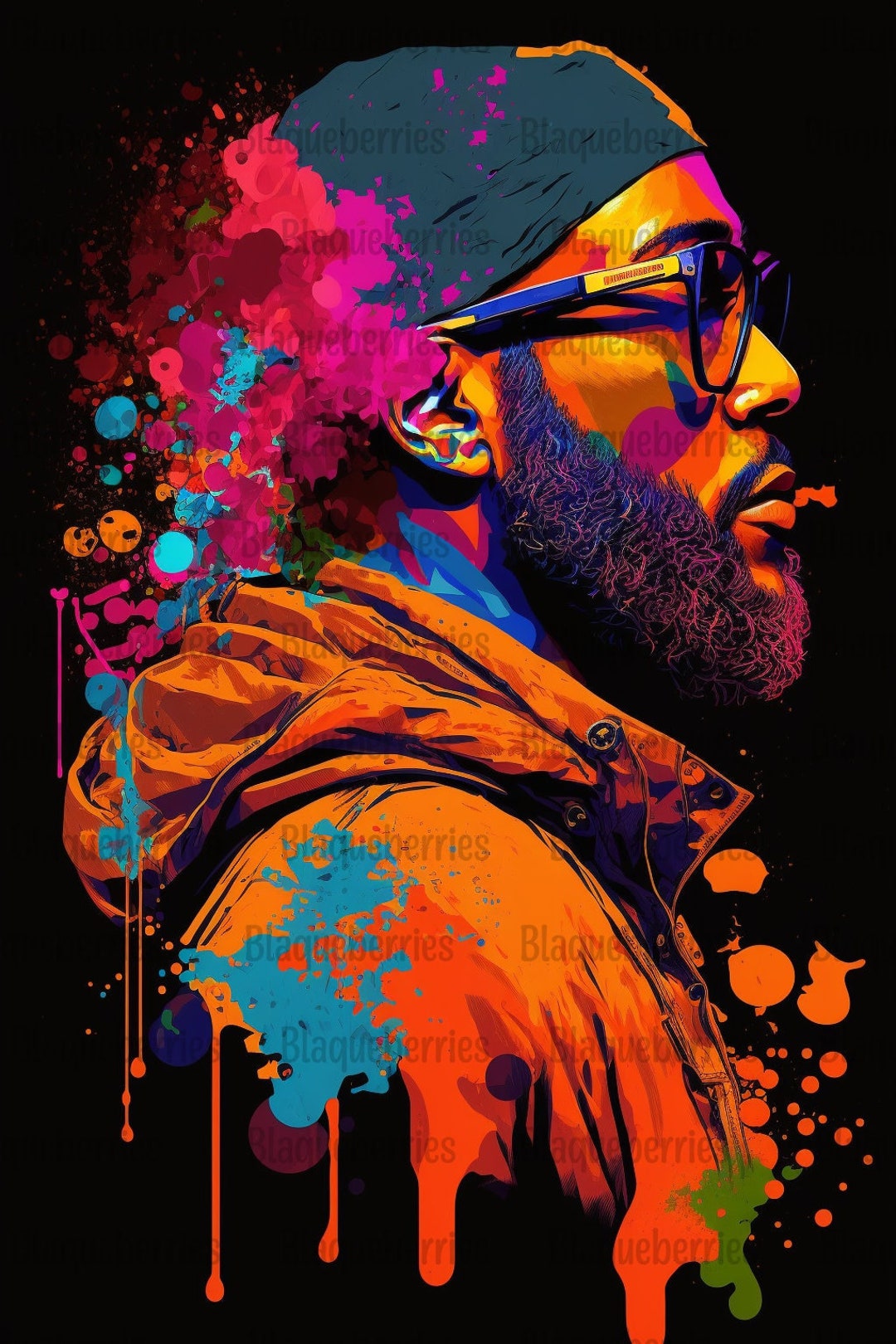 Digital Download, Afro Male | Black Art| Black Art Wall Decor| Home ...