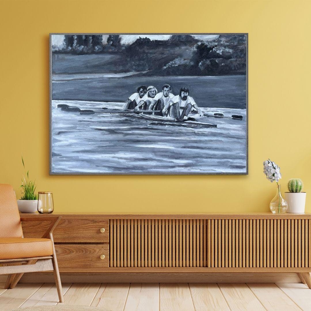 The Final Push - Limited Edition Print of Original Oil Painting (1976 ...