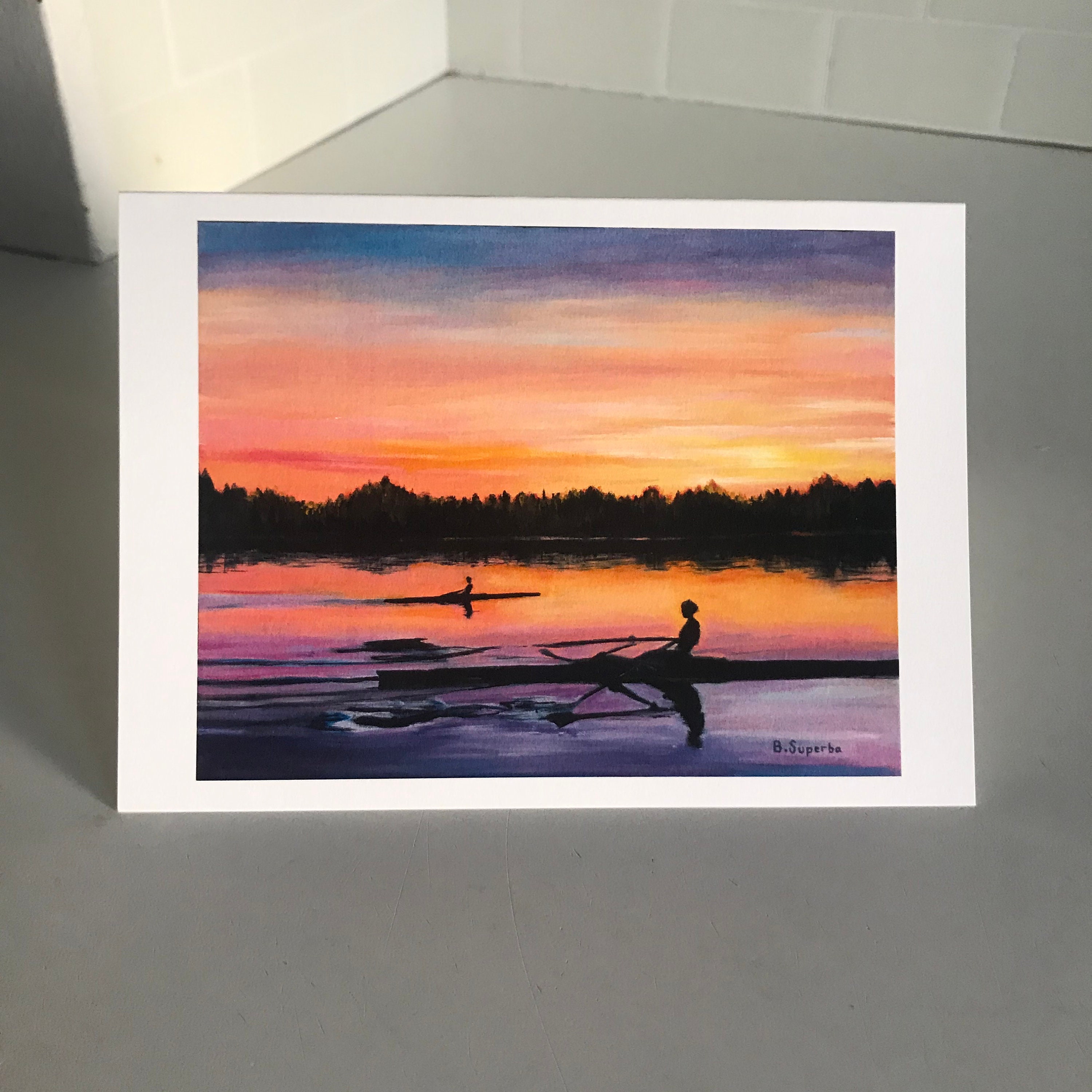 Rowing Greeting Cards – Set of 4 (5x7) | Blank Inside | Rower Gift - Etsy
