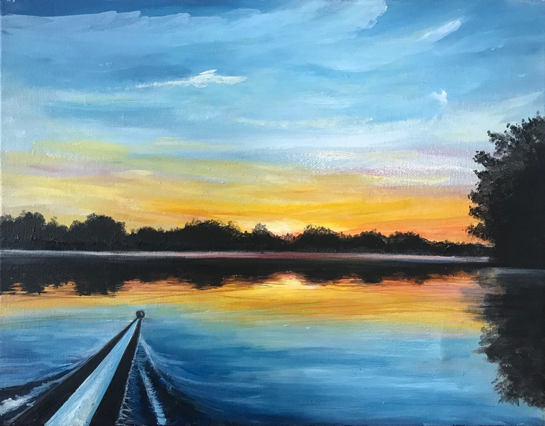 Down to Starboard Original Painting - Etsy