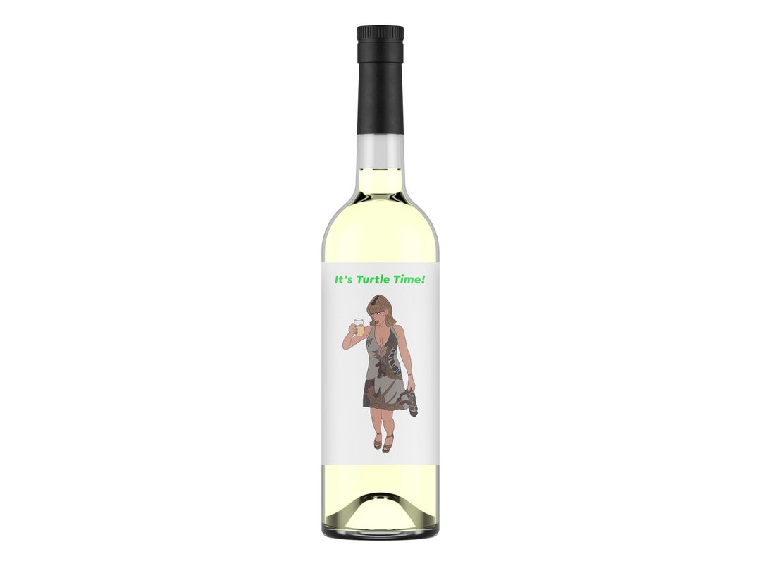 RHONY, Turtle Time - Wine/champagne Label - Etsy