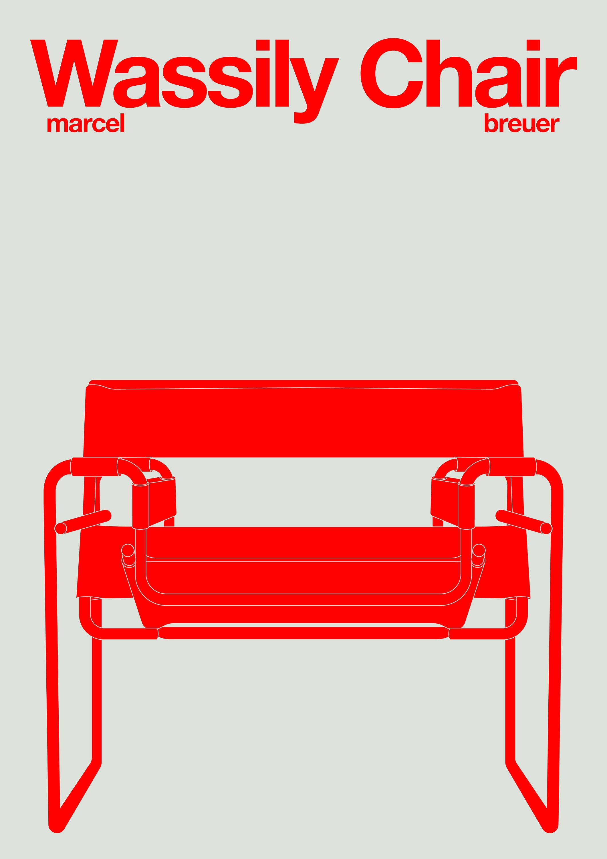 Wassily Chair Poster | Marcel Breuer - Etsy
