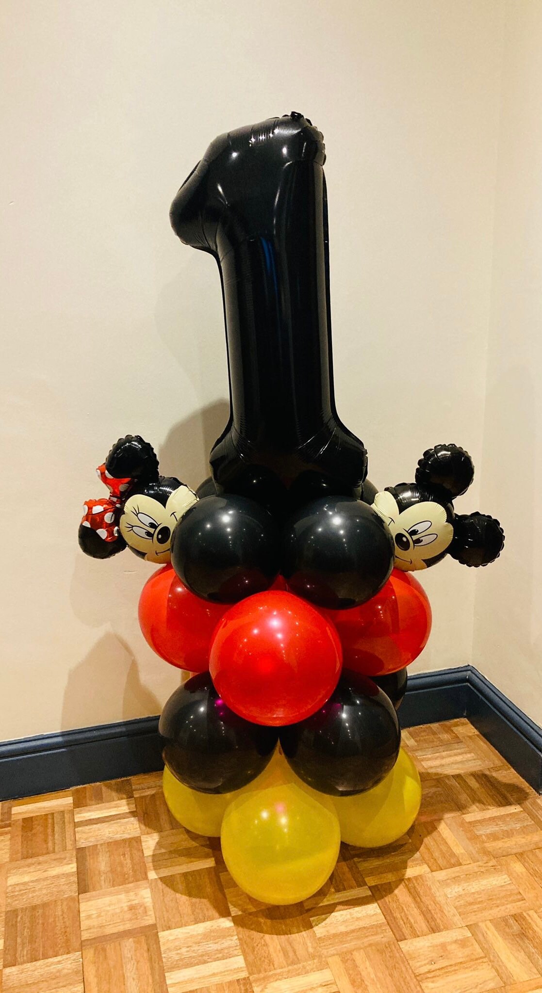 Mickey & Minnie Mouse Number Balloons | Etsy UK