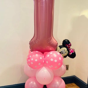 Mickey & Minnie Mouse Number Balloons - Etsy UK