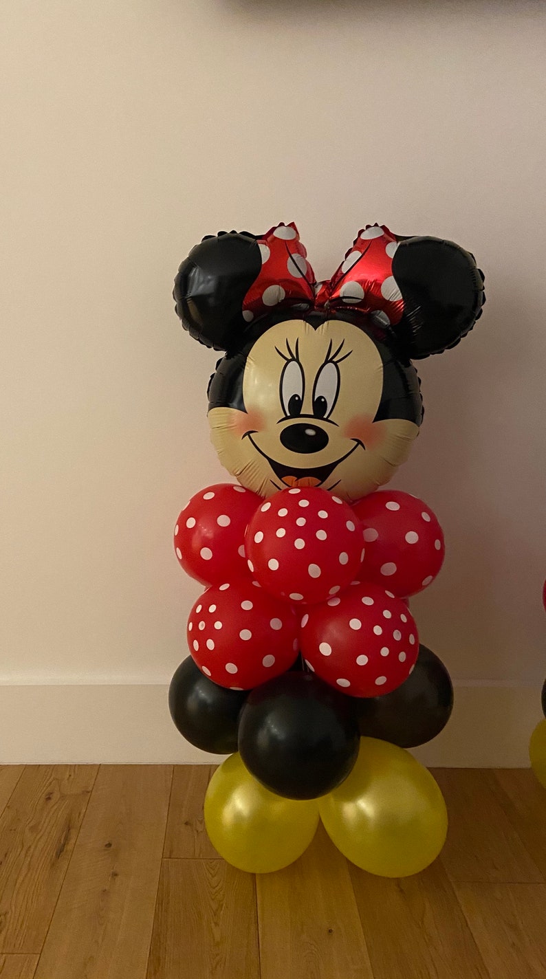Mickey Mouse & Minnie Mouse Balloon Column - Etsy UK
