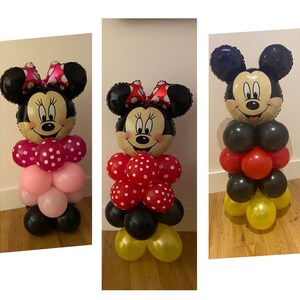 Mickey Mouse & Minnie Mouse Balloon Column - Etsy UK
