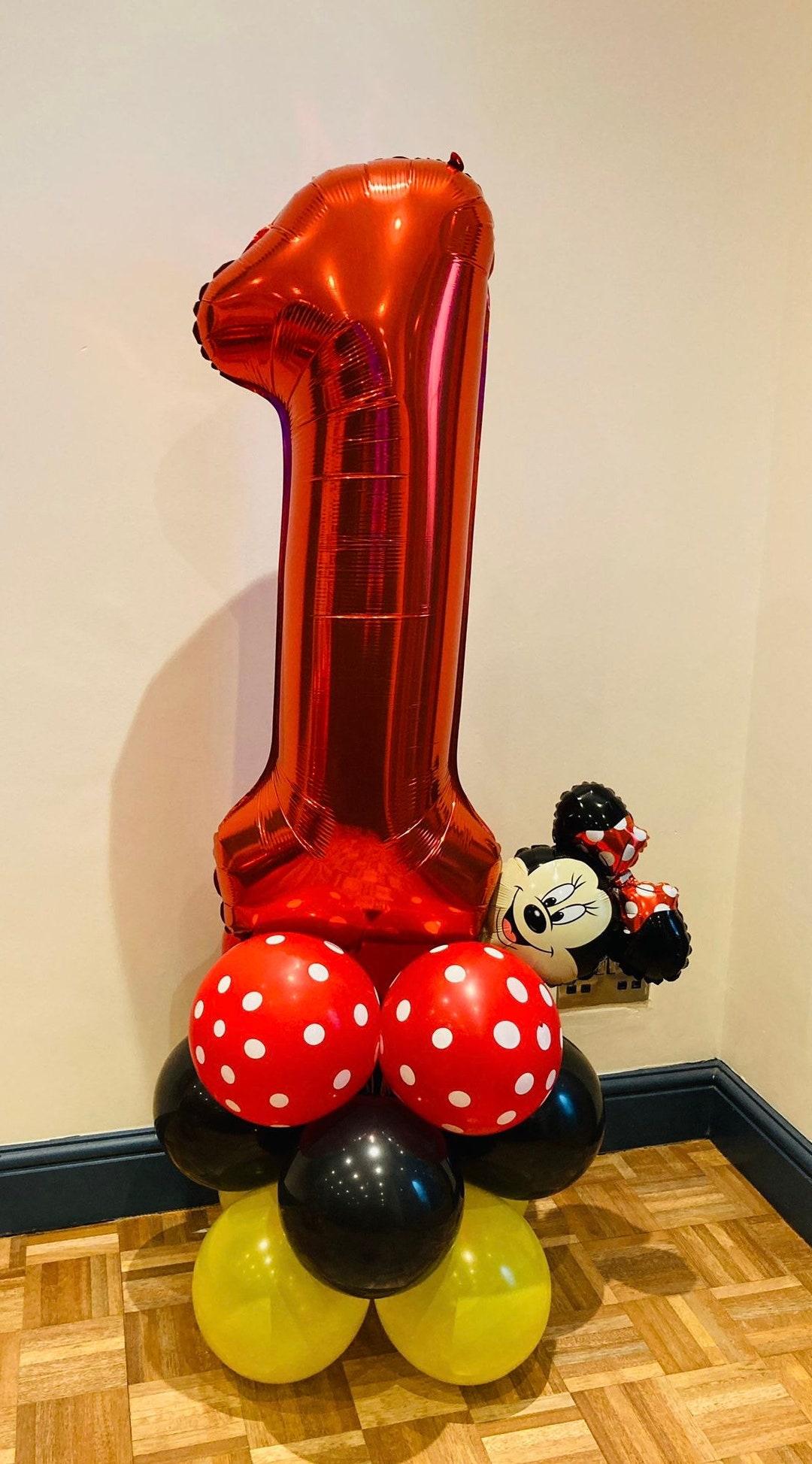 Mickey & Minnie Mouse Number Balloons - Etsy UK