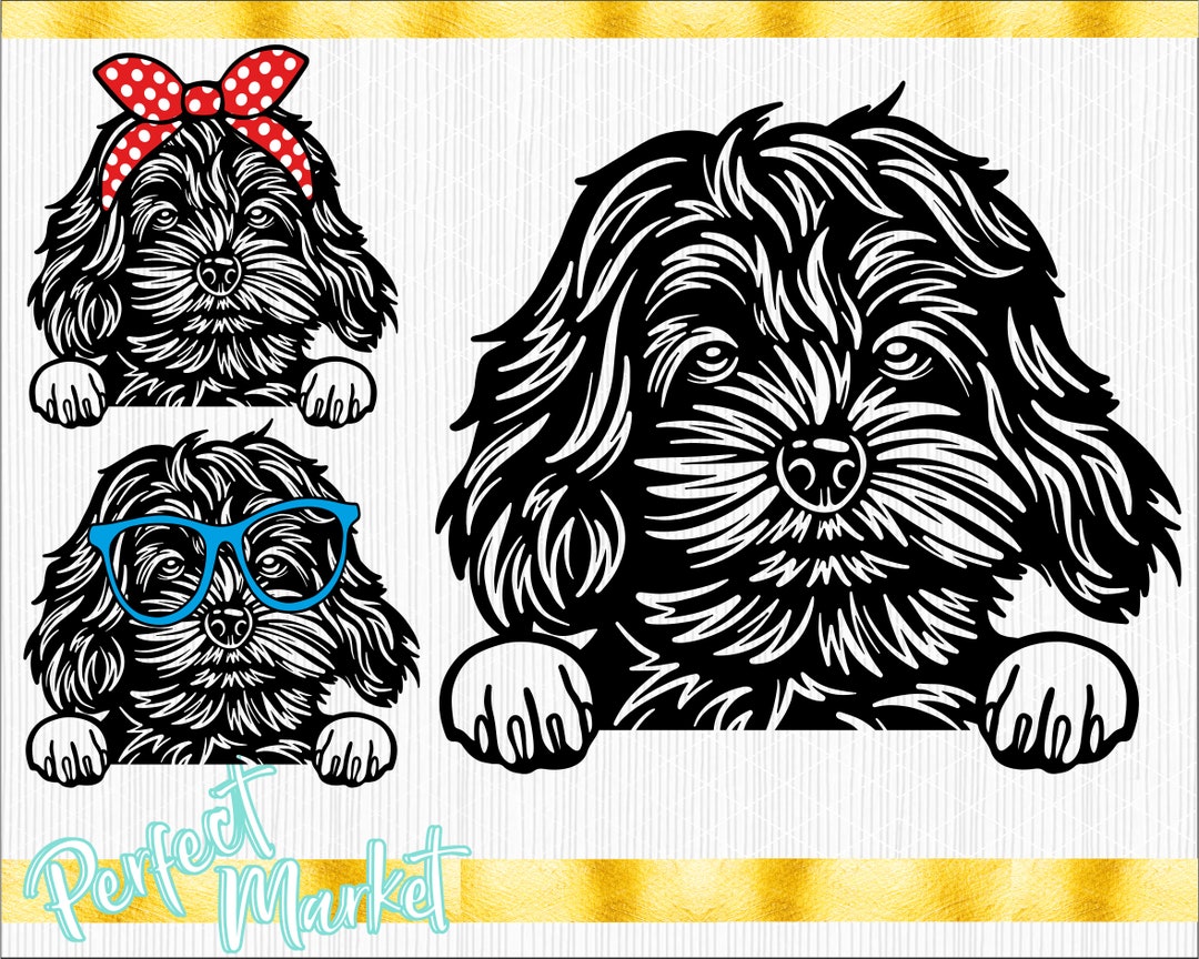 Cockapoo Dog SVG Cricut,cute Puppy Clipart,cockapoo Dog Clipart ...