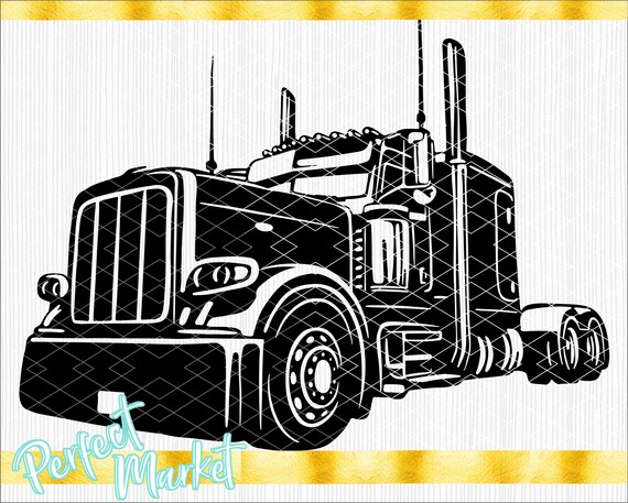 Big Truck Usa Svg File Semi Truck Svgtruck Svgsemi Truck - Etsy