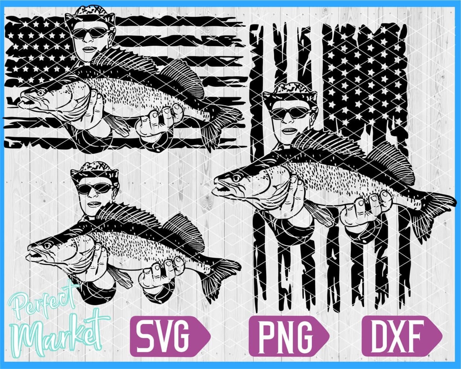 US Bass Fishing Svg Fileus Flag Bass Fish USA Bass Fish us - Etsy