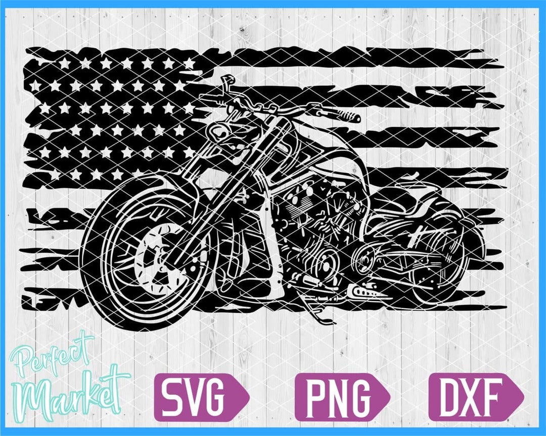 Motorbike Svg File ,motorbike Usa Svg, Biker Shirt ,motorbike Svg ...