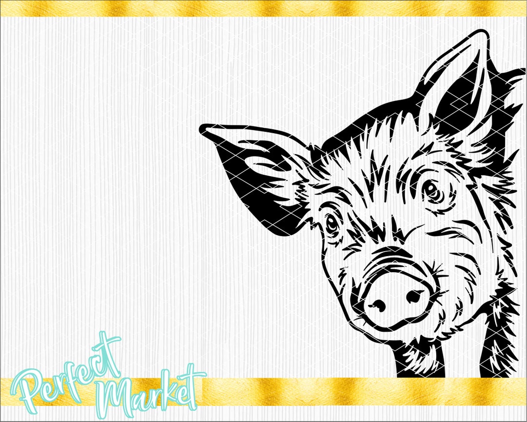 Pig Funny Face Svg, Pig Svg Files for Cricut, Pig Svg Files, Pig Dxf ...