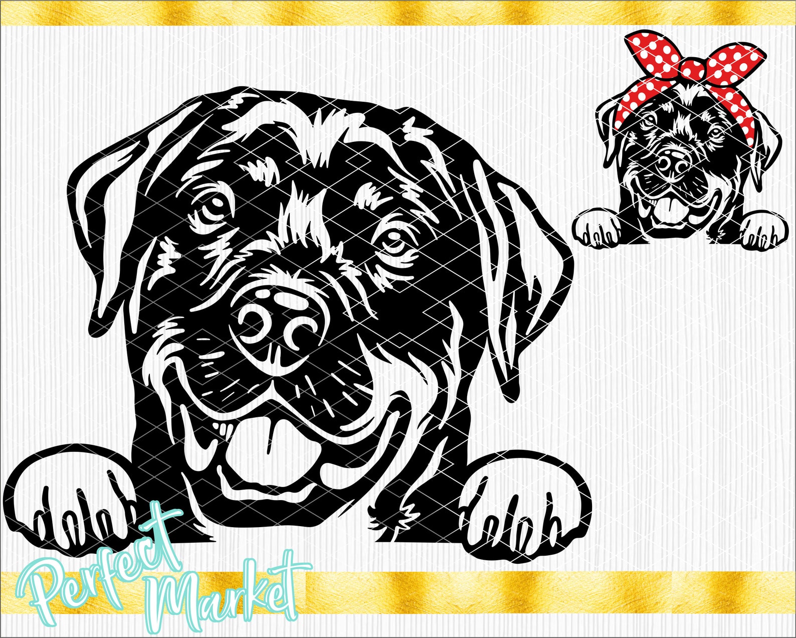 Rottweiler Svg Dog Svg Cricut Rott Vector Rottie Clipart - Etsy