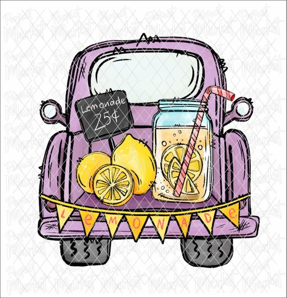 Lemonade Stand Digital Design Downloaddigital Summer Png - Etsy