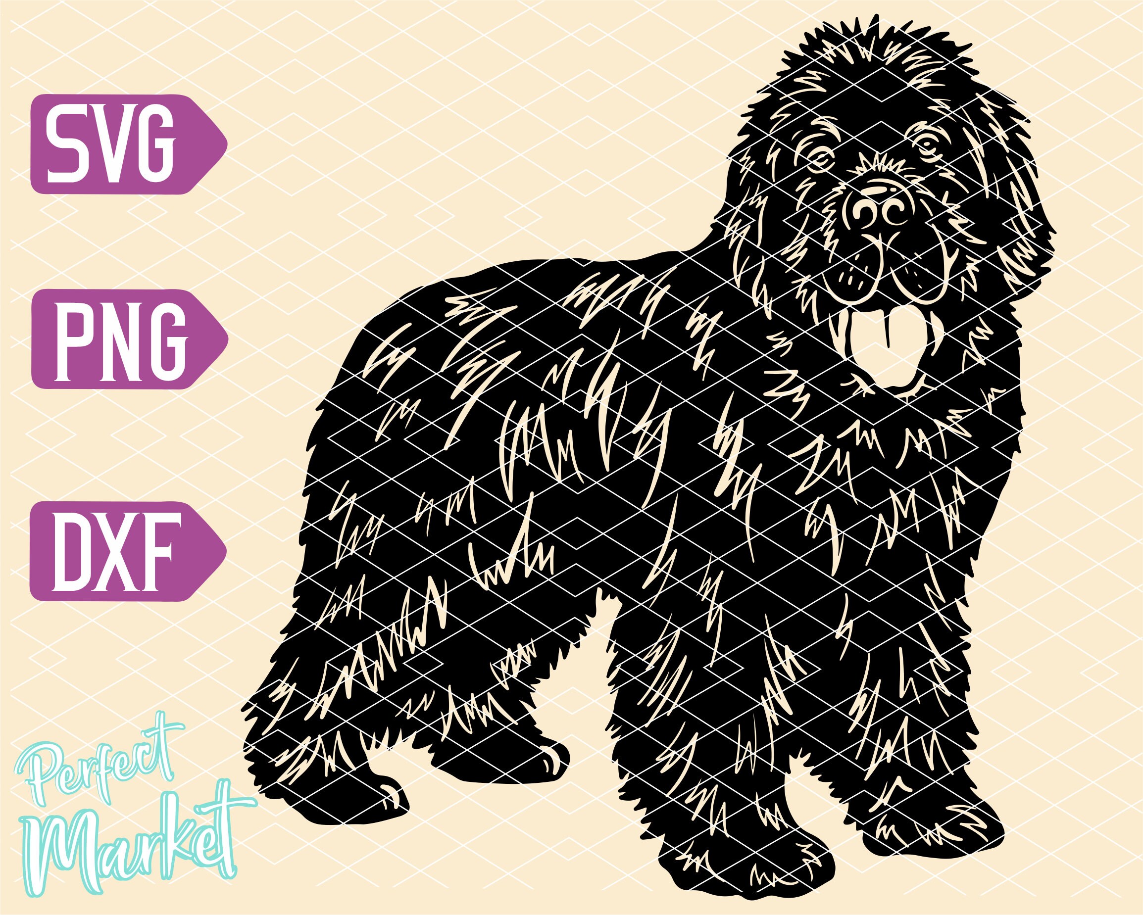 Newfoundland Svgdog Svg File for Cricutnewfoundland - Etsy Canada