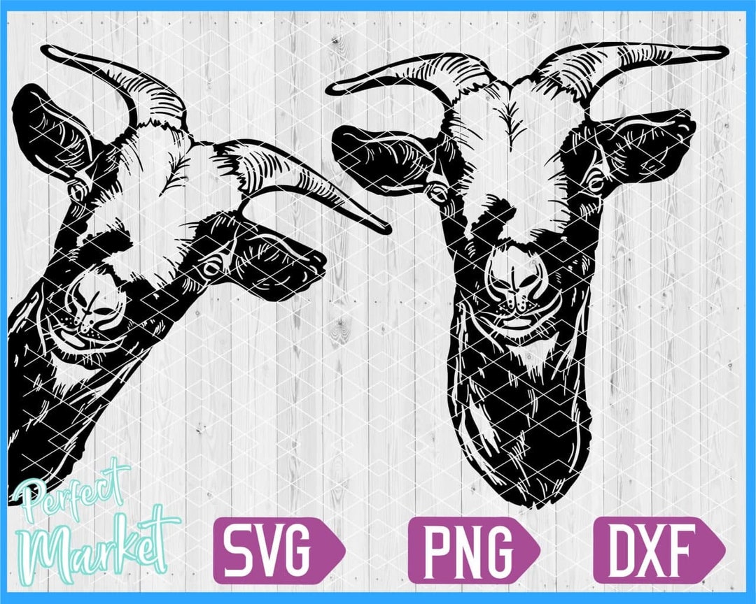 Goat Svg Files,goat Farm Animal Svg,goat Head Svg Cricut,goat Svg,goat ...