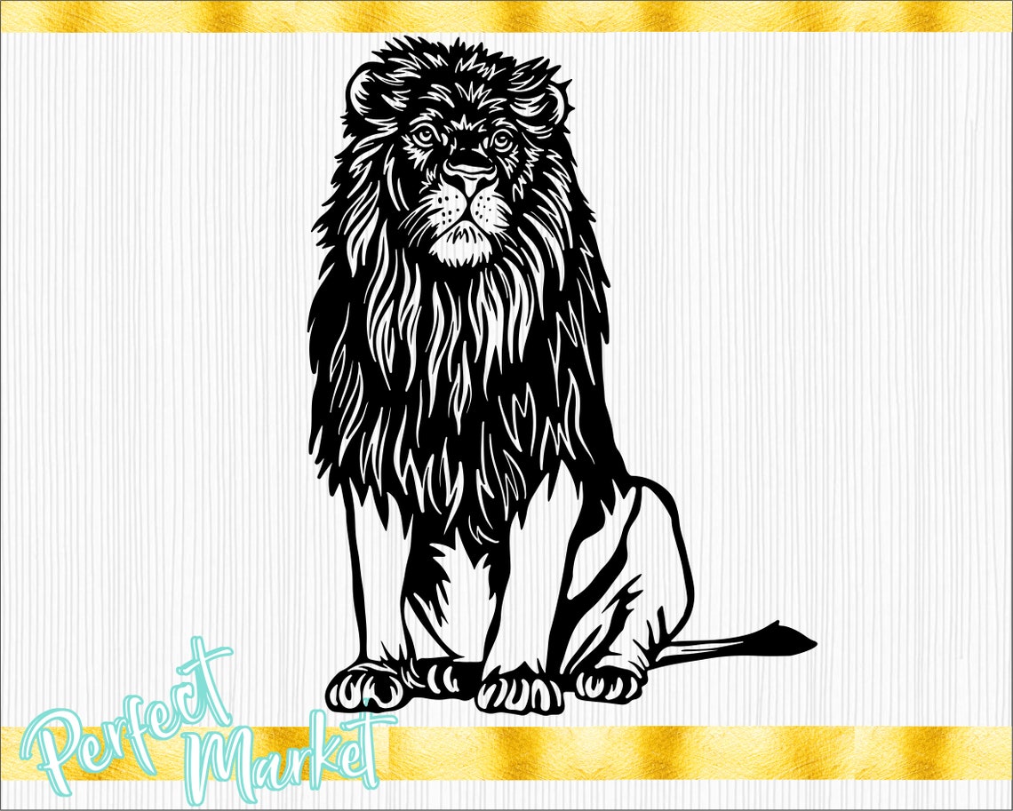 Lion Svglion Pnglion Svg Fileslion Cricutlion Cute | Etsy