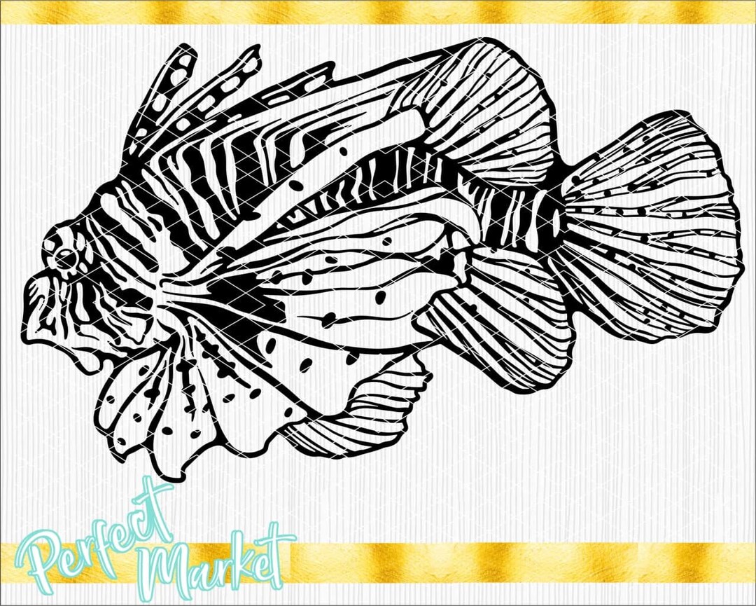 Tiger Sea Fish Svg,tiger Sea Png,tiger Sea Dxf,tiger Sea Clipart,tiger ...