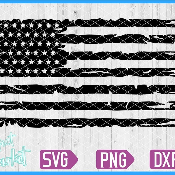 Rustic American Flag - Etsy