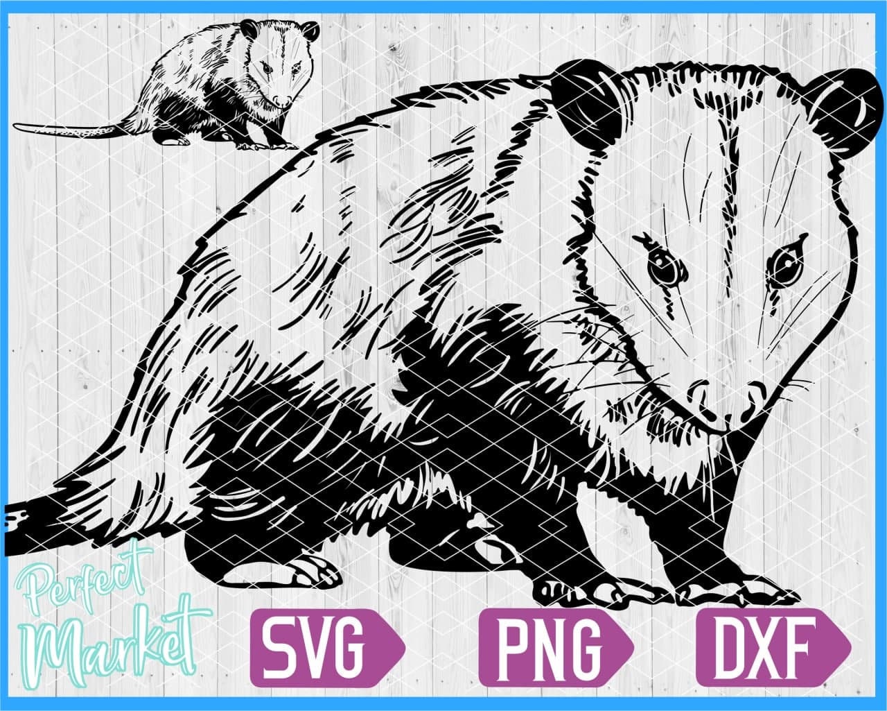 Opossum Svgopossum Clipartopossum Downloadopossum Svg - Etsy