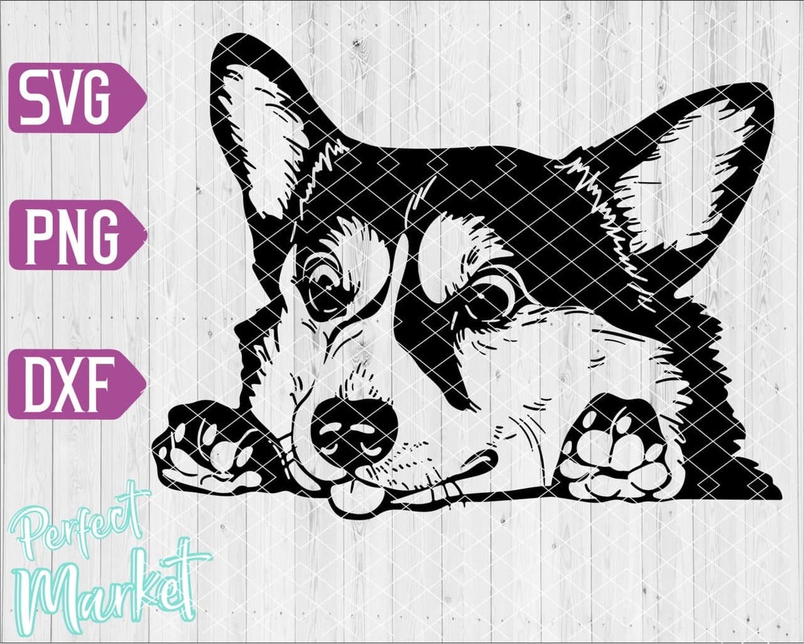Corgi Svg Dog Svg Files for Cricutcorgi Dxf Filescorgi | Etsy